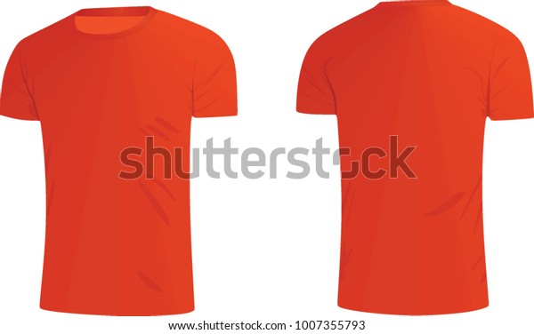 Orange T Shirt Vector Illustration Stock Vector (Royalty Free ...