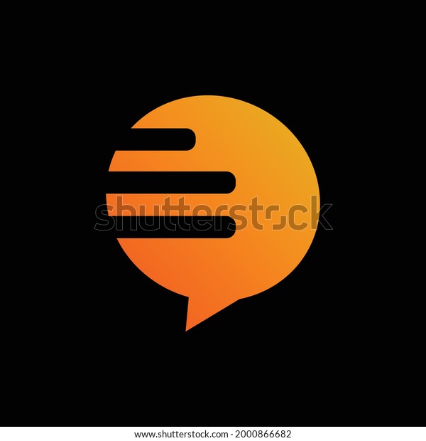Orange Talk Story Logo Design Stock Vector (Royalty Free) 2000866682 ...