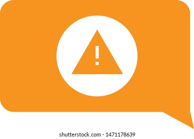 Orange Triangle Caution Alert Exclamation Mark Stock Vector (Royalty ...