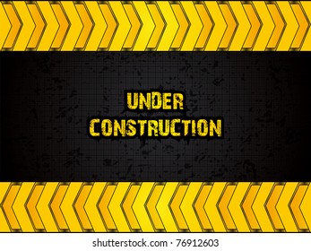 Under Construction Sign Work Progress Dark: ภาพประกอบสต็อก 1195047475 ...