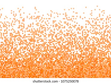 Orange Vector Pixel Background Stock Vector (Royalty Free) 1076215832 ...