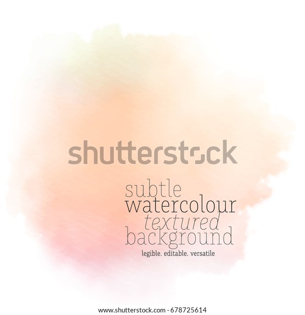 Orange Watercolor Splotch Stock Vector (Royalty Free) 678725614