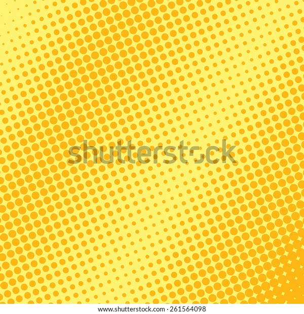 Orange Yellow Halftone Background Stock Vector (Royalty Free) 261564098 ...