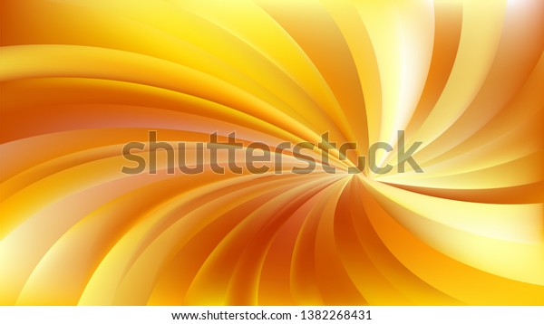 Orange Yellow Radial Spiral Rays Background Stock Vector (Royalty Free ...