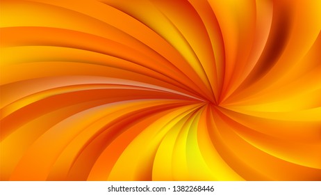 Orange Yellow Spiral Rays Background Stock Vector (Royalty Free ...