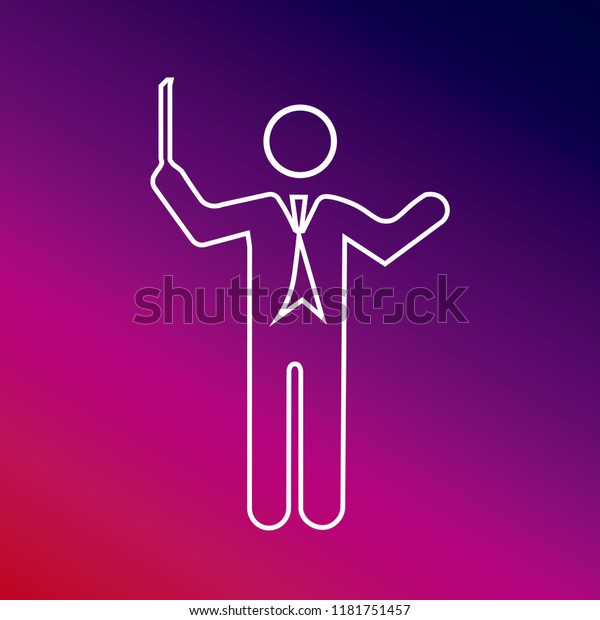 Orchestra Director Icon Vector Illustrator Creative Stock Vector ...