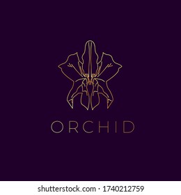 Orchid Vector Logo Orchid Emblem Orchid Stock Vector (Royalty Free ...