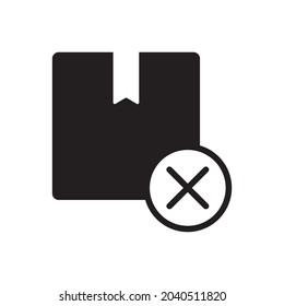 Order Cancel Icon Delivery Cancel Icon Stock Vector (Royalty Free ...