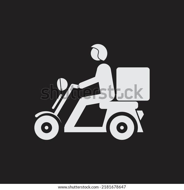Order Delivery Icon Delivery Person Stock Vector (Royalty Free ...