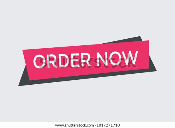 Order Now Buttons Order Now Signs Stock Vector (Royalty Free ...
