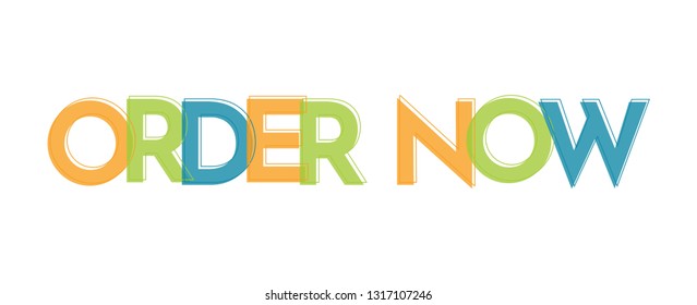 Order Now Word Concept Order Now Stock Vector (Royalty Free) 1317107246 ...