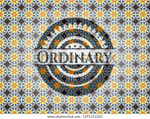 Ordinary Arabic Badge Background Arabesque Decoration Stock Vector ...