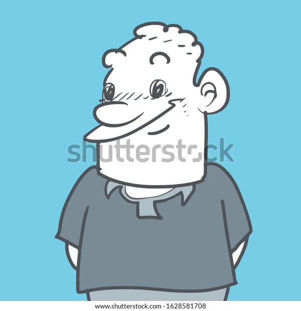 Ordinary Man Cartoon Vector Illustration Figure Stock Vector (Royalty ...