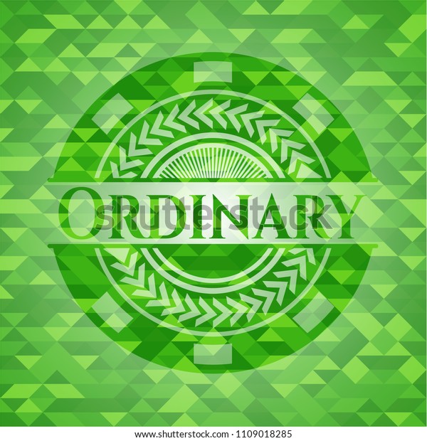 Ordinary Realistic Green Emblem Mosaic Background Stock Vector (Royalty ...