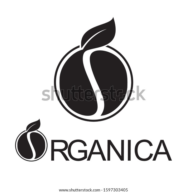Organic Coffee Logo Simple Design Stock Vector (Royalty Free ...