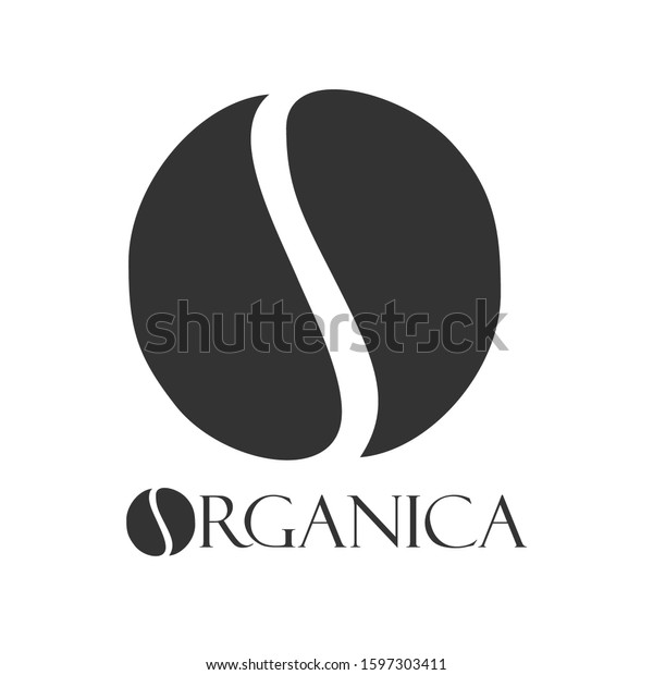 Organic Coffee Logo Simple Design Stock Vector (Royalty Free ...