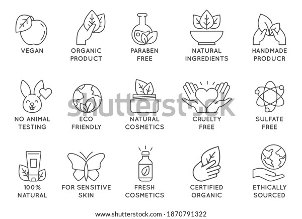 Organic Cosmetics Icon Eco Friendly Cruelty Stock Vector (Royalty Free ... Organic Cosmetics Icon Eco Friendly Cruelty Stock Vector (Royalty Free ...