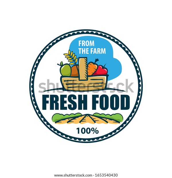 Organic Fresh Product Vector Logofarm Fresh Stock Vector (Royalty Free ...
