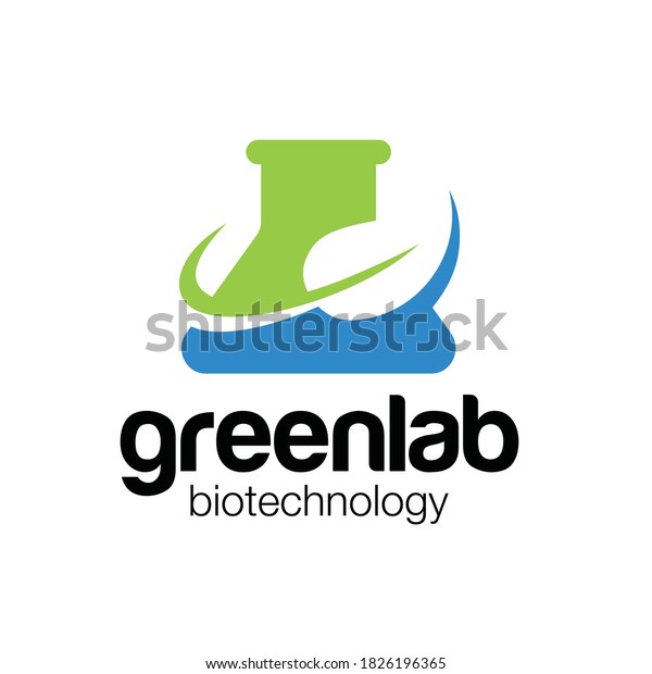 Organic Green Bio Lab Logo Vector Stock Vector (Royalty Free ...