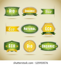 Organic Label Collection Stock Vector (Royalty Free) 125933576 ...