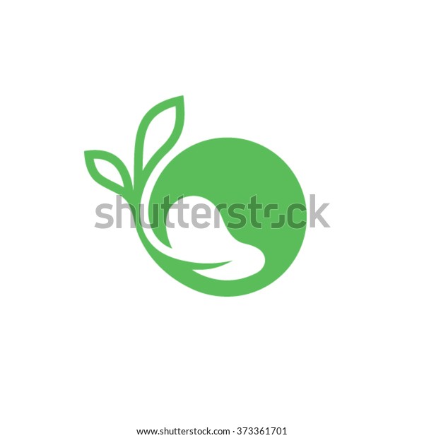 Organic Life Logo Design Stock Vector (Royalty Free) 373361701