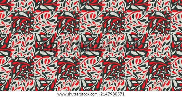 Organic Motif Botanical Motif Background Seamless Stock Vector (Royalty ...