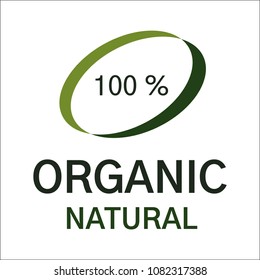 Organic Natural Logo Design Vector Illustration Stock Vector (Royalty ...