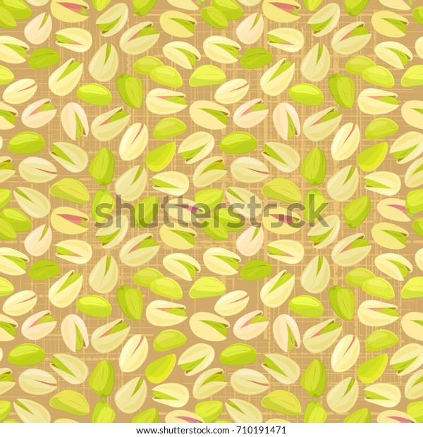 Organic Seamless Texture Pistachios Your Design Stock Vector (Royalty ...