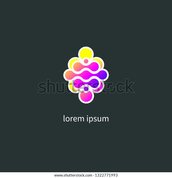 Organic Shape Icon Science Icon Liquid Stock Vector (Royalty Free ...