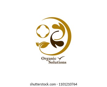 Organic Solutions Logo Vector Stock Vector (Royalty Free) 1101210764 ...