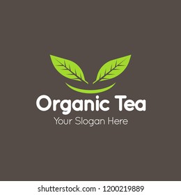 Organic Tea Logo Template Stock Vector (Royalty Free) 1200219889 ...
