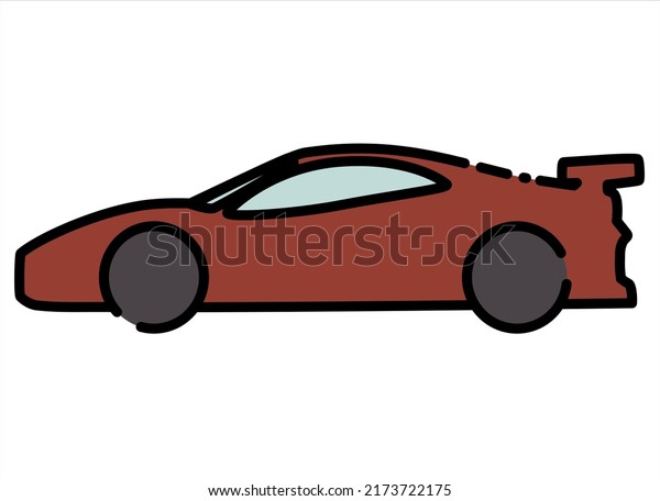 Organic Vector Cartoon Car Shape Stock Vector (Royalty Free) 2173722175 ...