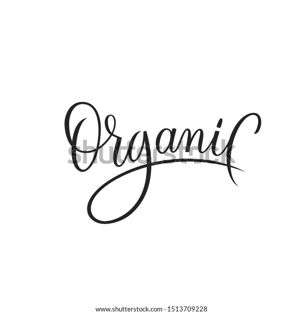 Organic Vector Lettering Modern Calligraphy Premium Stock Vector ...