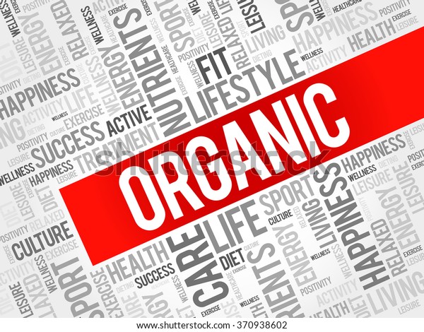 Organic Word Cloud Background Health Concept Stock Vector (Royalty Free ...