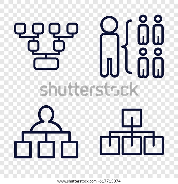 Organisation Icons Set Set 4 Organisation Stock Vector (Royalty Free ...