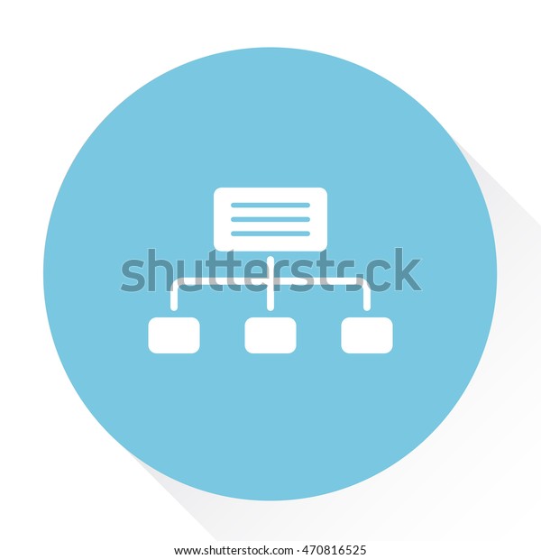 Organization Chart Icon Stock Vector (Royalty Free) 470816525 ...