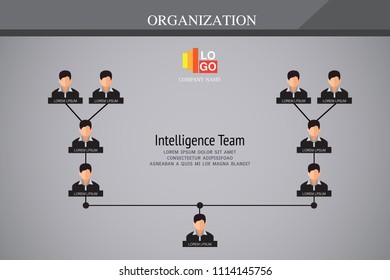 Organization Chart Infographics Stock Vector (Royalty Free) 1114145756