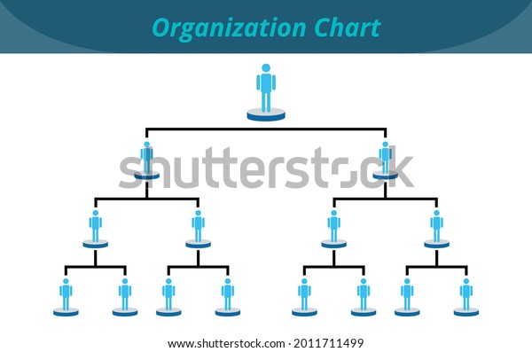 Organization Chart Infographics People Icon Abstract Stock Vector ...