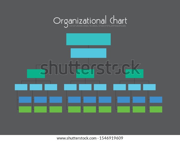 Organization Chart Infographicsbusiness Flowchart Work Processvector ...