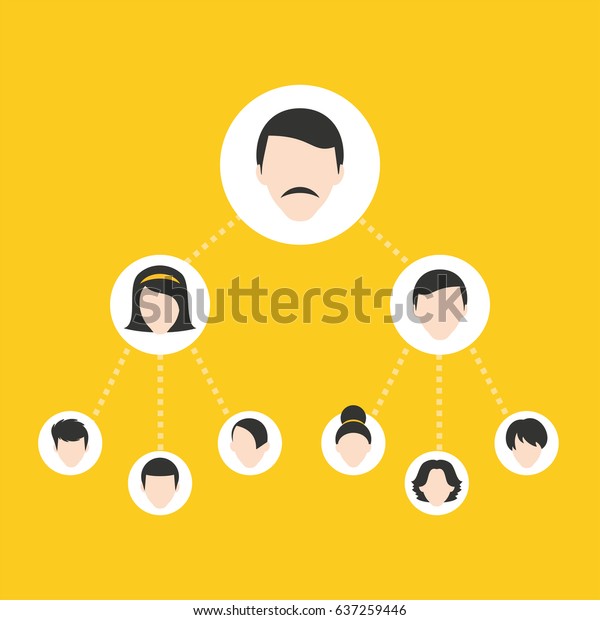 Organization Chart People Concept Search Better Stock Vector (Royalty ...