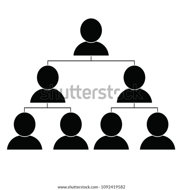 Organization Chart People Icons Vector Illustration Stock Vector ...