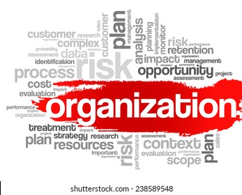 Organization Concept Word Tag Cloud Vector Stock Vector (Royalty Free ...