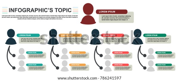 Organization Hierarchy Chart Infographic Stock Vector (Royalty Free ...
