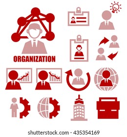 Organization Icon Set Stock Vector (Royalty Free) 435354169 | Shutterstock