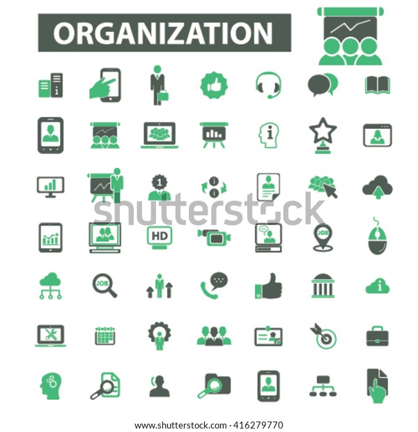 Organization Icons Stock Vector (Royalty Free) 416279770 | Shutterstock