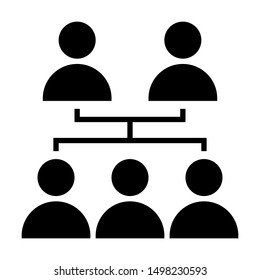 Organization Team Icon Vector Illustration Stock Vector (Royalty Free ...