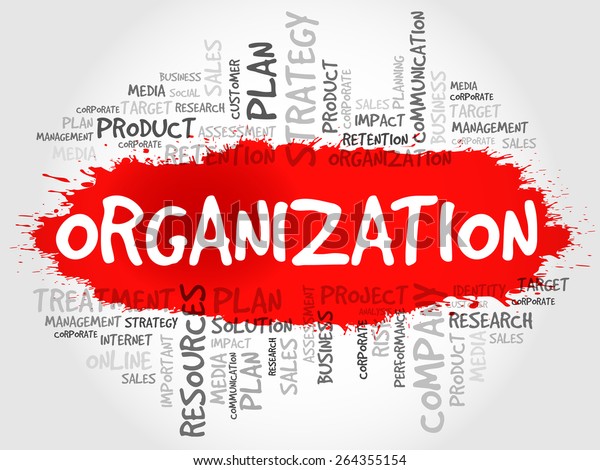 Organization Word Cloud Business Concept Stock Vector (Royalty Free ...