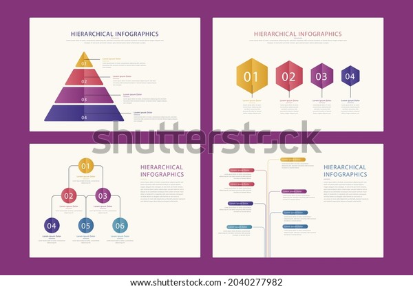 Organizational Chart Infographic Design Template Chart: เวกเตอร์สต็อก ...