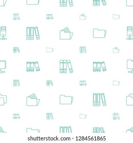 Organize Icons Pattern Seamless White Background Stock Vector (Royalty ...
