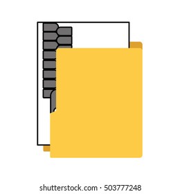 Organizer File Folder Isolated Icon Vector Stock Vector (Royalty Free ...
